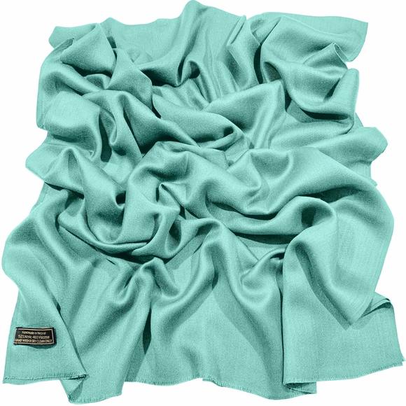 Сj Арраrеl | Accessories | Cyan Blue Green Solid Color Fringe Design ...